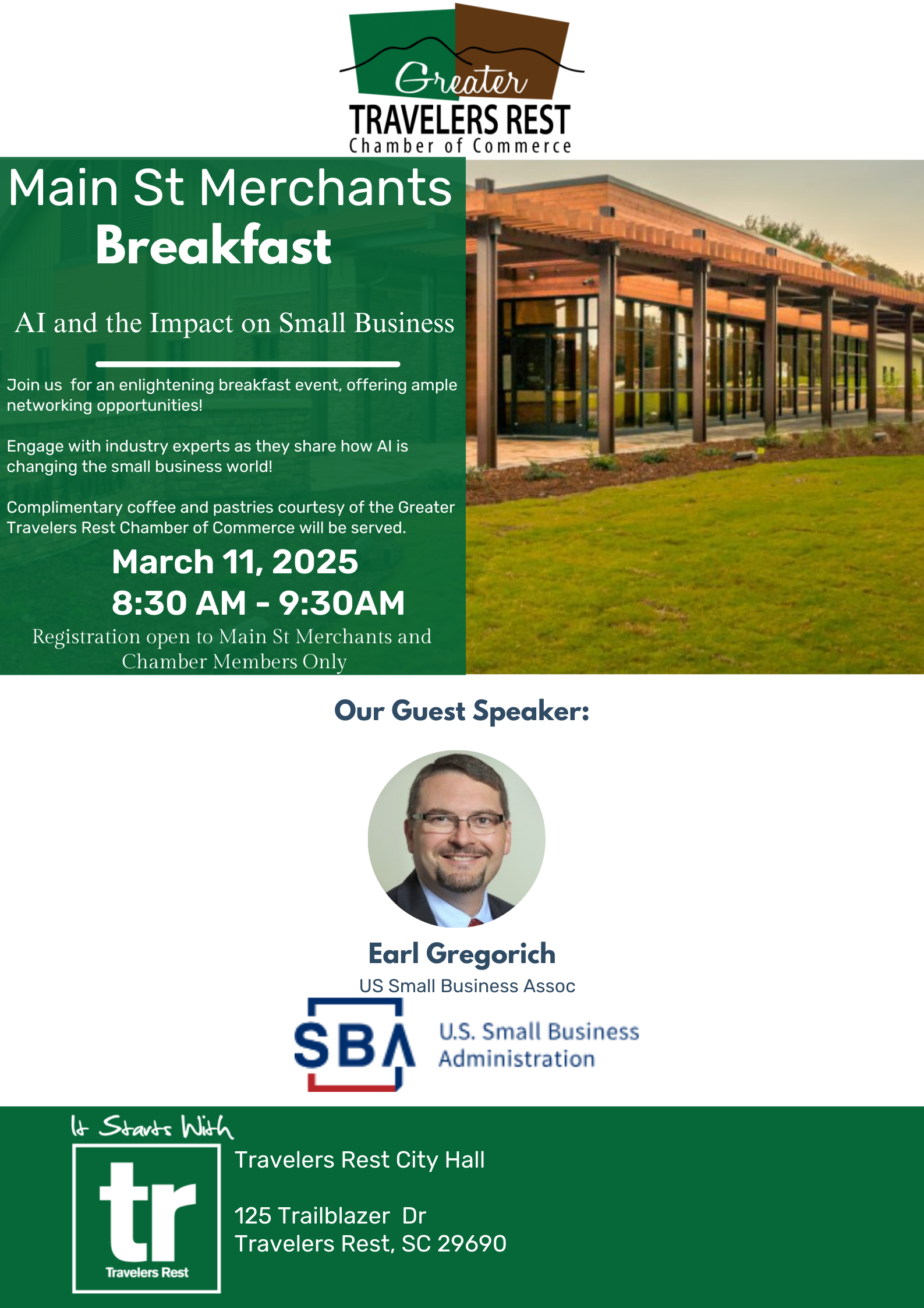 GTRCC and Main Street Merchants Breakfast - MEMBERS ONLY | My Site